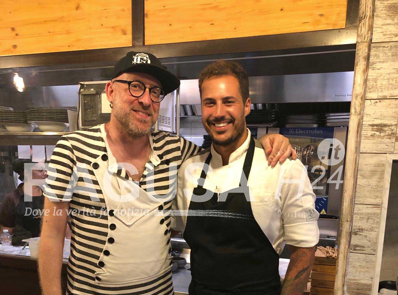 Mario Biondi conquistato dai piatti dello chef Joseph Micieli