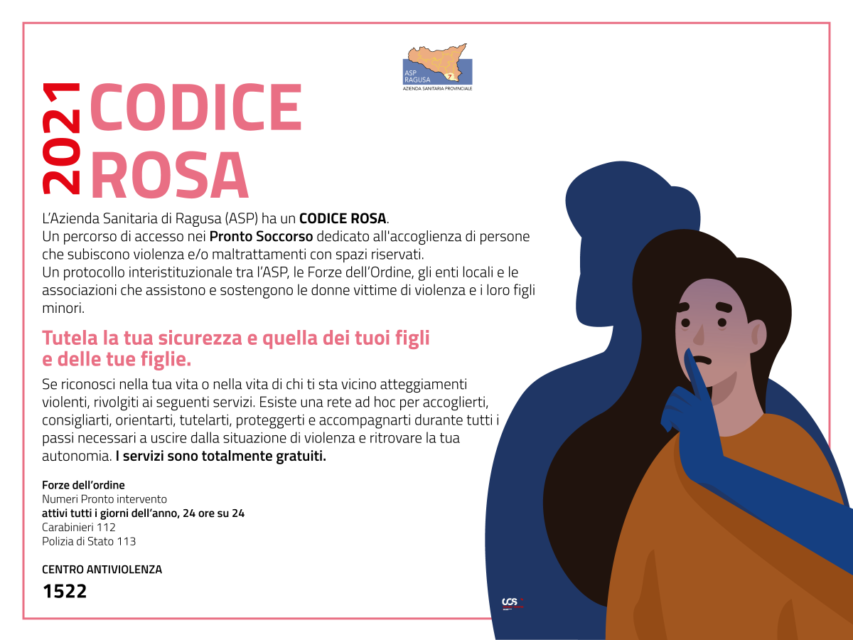 Codice rosa, all'Asp di Ragusa un percorso per le donne vittime di violenza