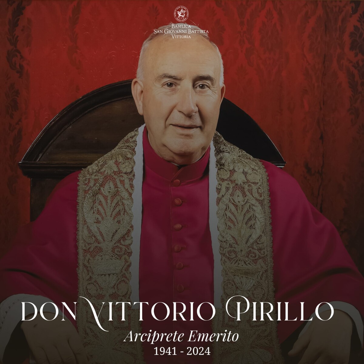 Morto l'arciprete emerito di Vittoria, don Vittorio Pirillo